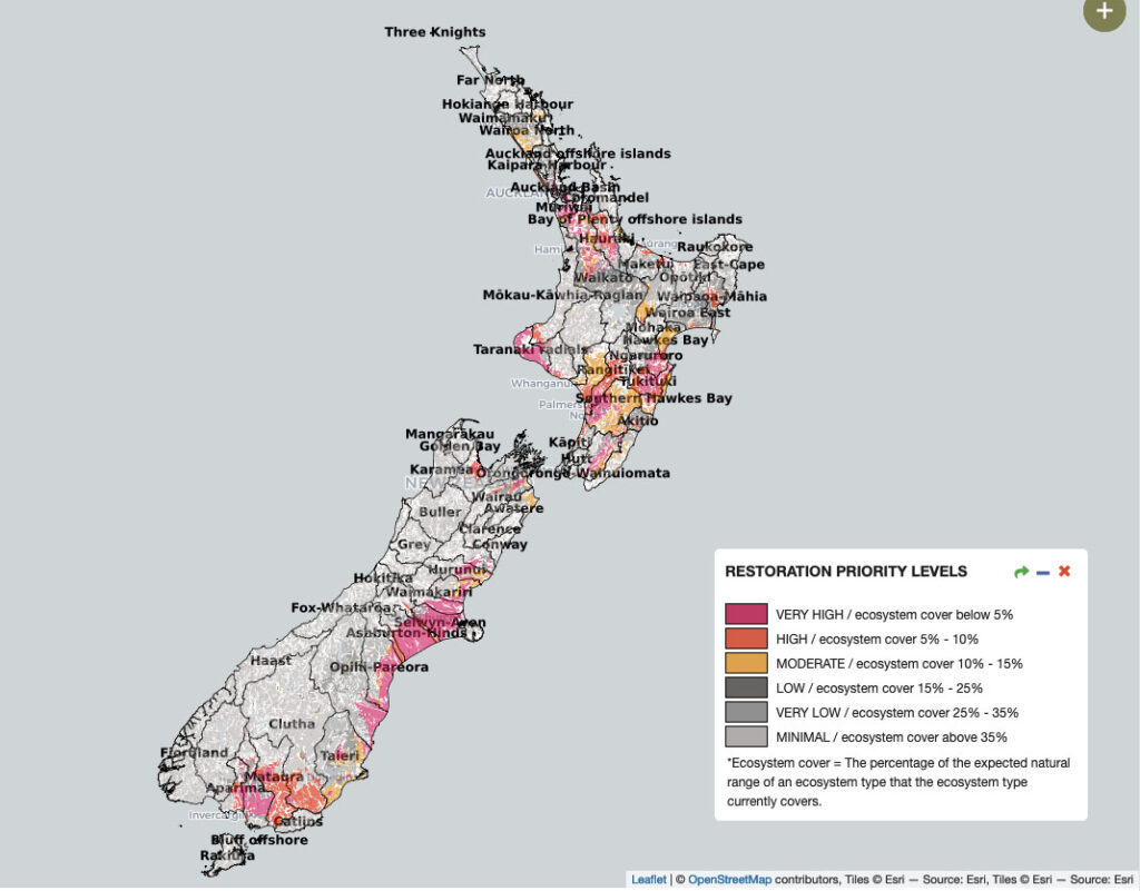 New Zealand native ecosystems - Climate Change & Nature: New Zealand